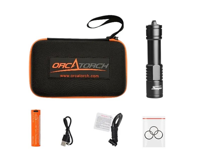 Orcatorch D520 Dive Torch | The Edinburgh Diving Centre